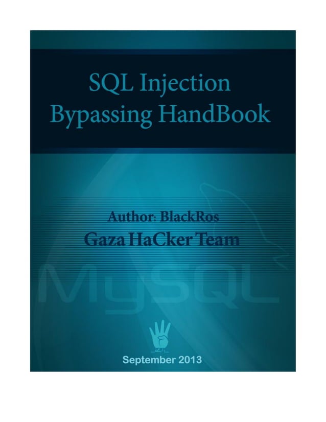 Sql injection bypassing hand book blackrose | PDF