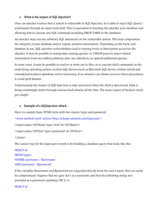 Sql injection bypassing hand book blackrose | PDF | Databases ...