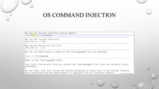 Sql injection & command injection | PPT