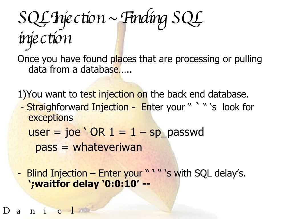 SQL Injection