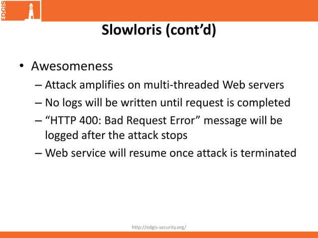 SQL Injection and DoS | PPT