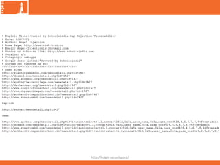 SQL Injection and DoS | PPT | Free Download