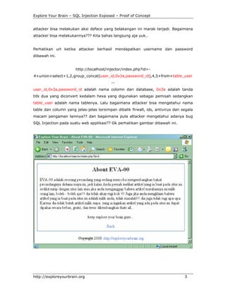 Sql injection exposed proof of concept | PDF