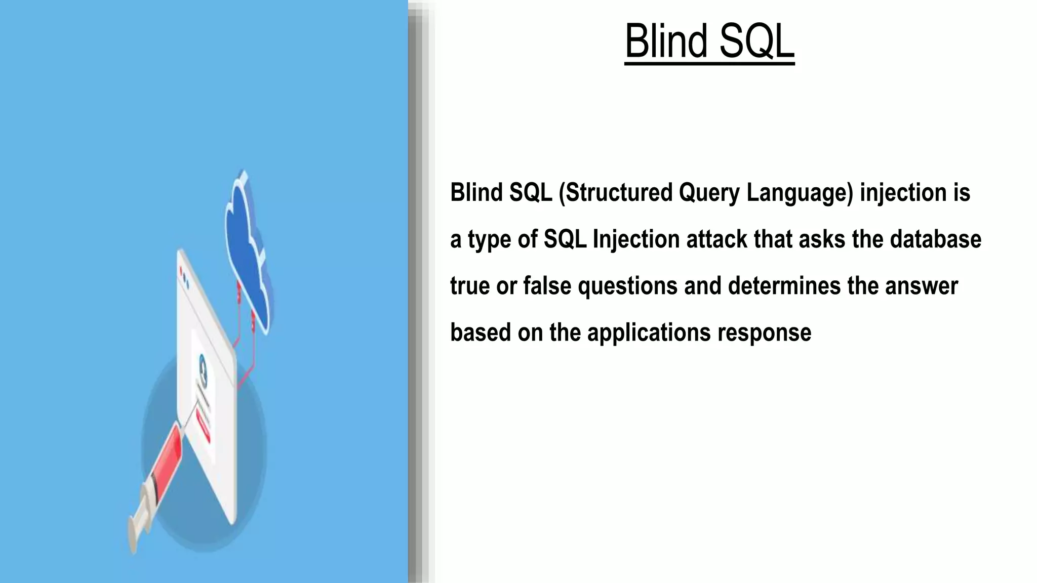Sql injection in cybersecurity | PPTX