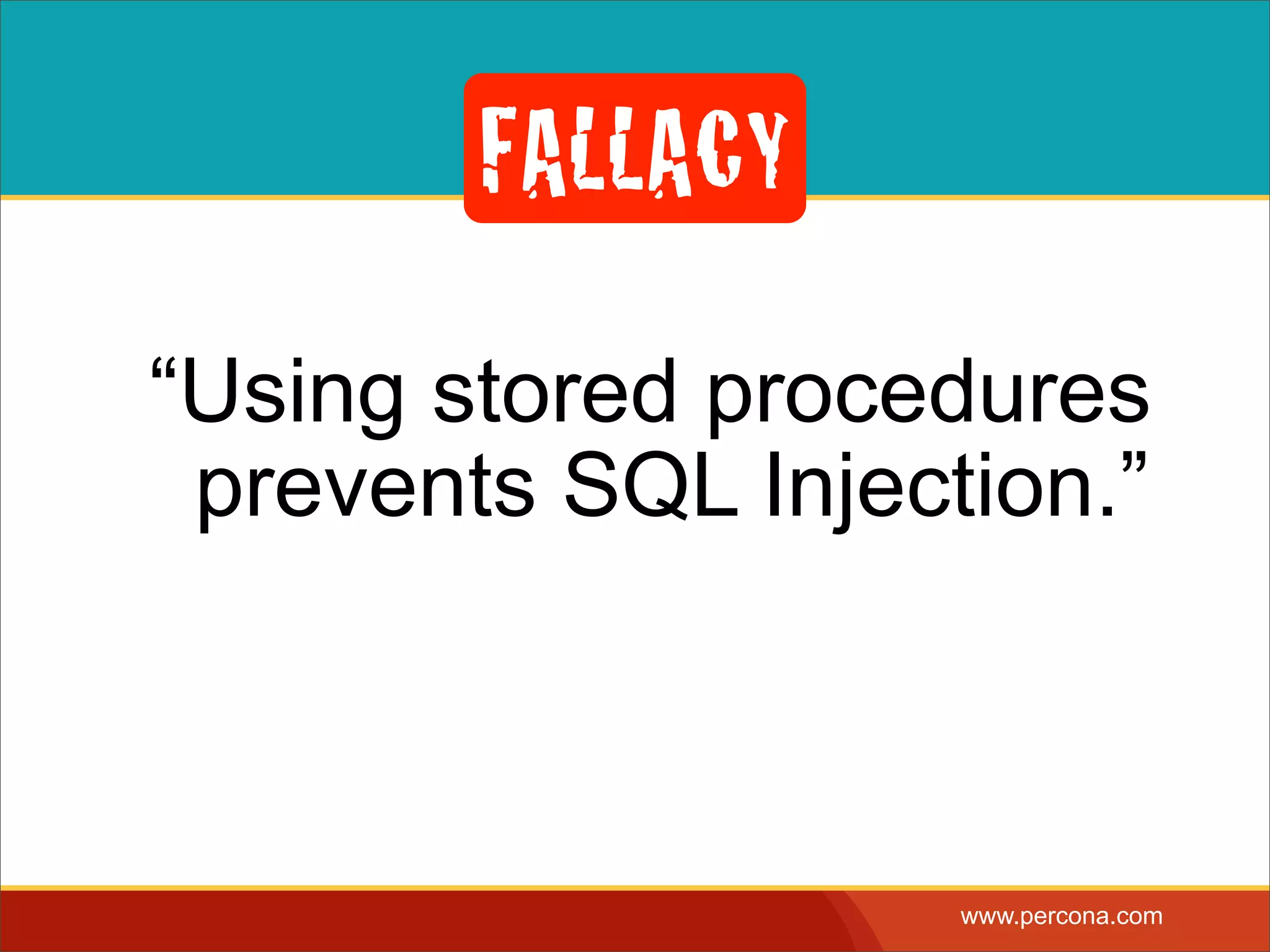 Sql Injection Myths and Fallacies | PDF