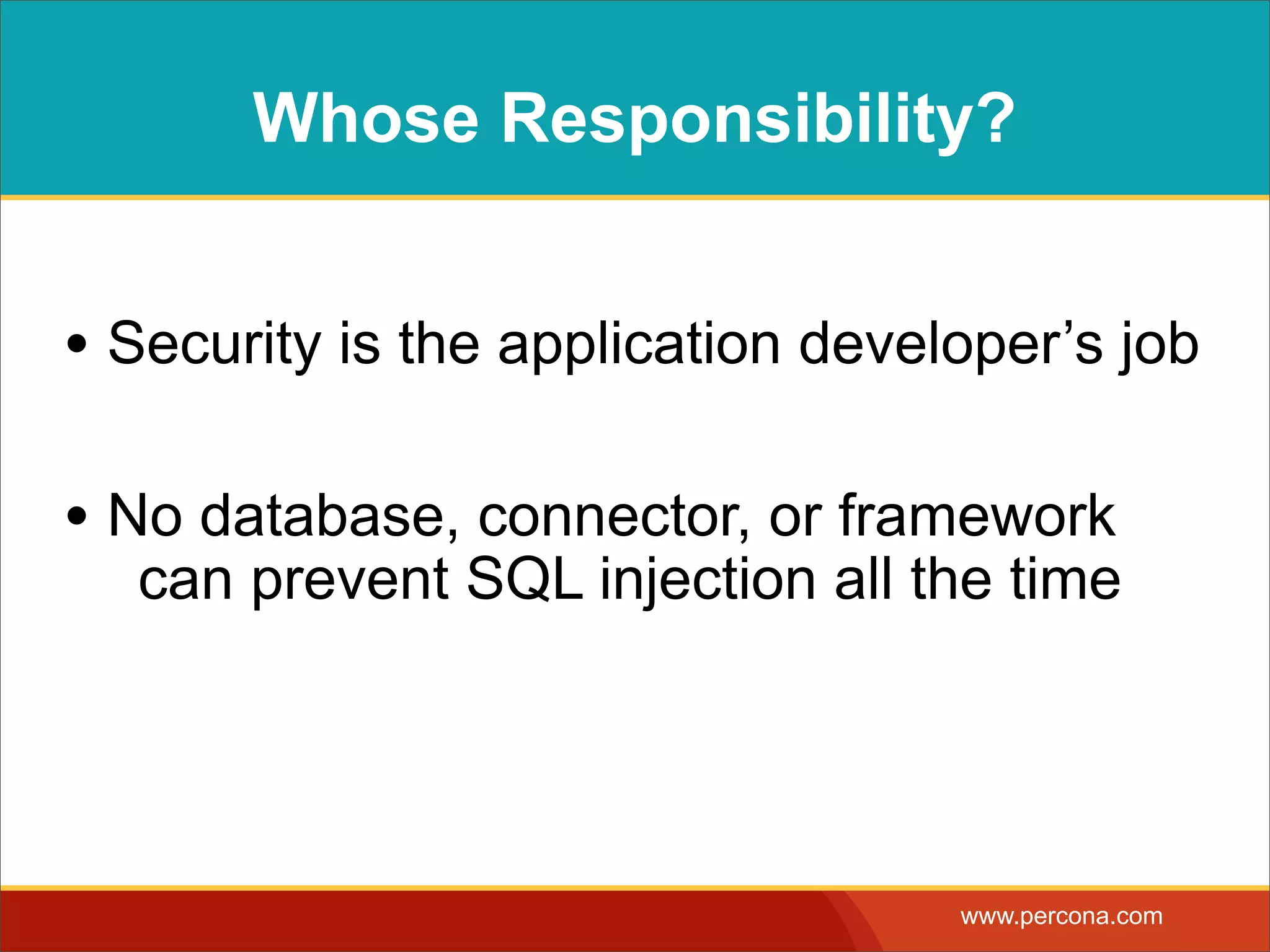 Sql Injection Myths and Fallacies | PDF