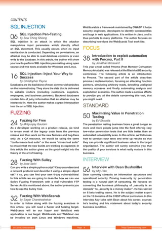 Sql injection pen_test_07_2011_teasers | PDF | Desktop Publishing ...