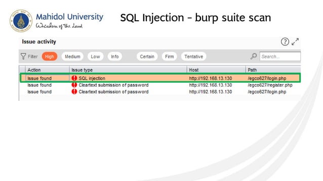 Sql Injection Prevention Techniques Pptx Databases Computer