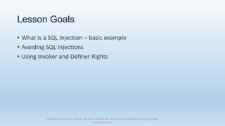 SQL Injections - Oracle | PPT