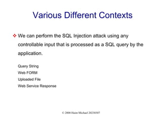 Introduction to SQL Injections | PPT