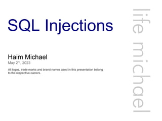 Introduction to SQL Injections | PPT
