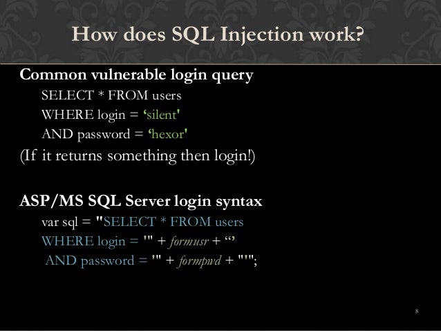Sql Injections Basic Bypass Authentication