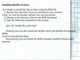 Sql installation | ODP