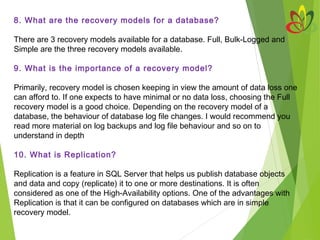 Sql interview question part 9 | PPT
