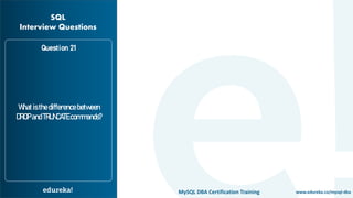 Top 65 SQL Interview Questions and Answers | Edureka | PPT