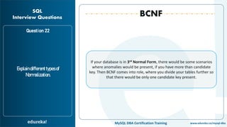 Top 65 SQL Interview Questions and Answers | Edureka | PPT