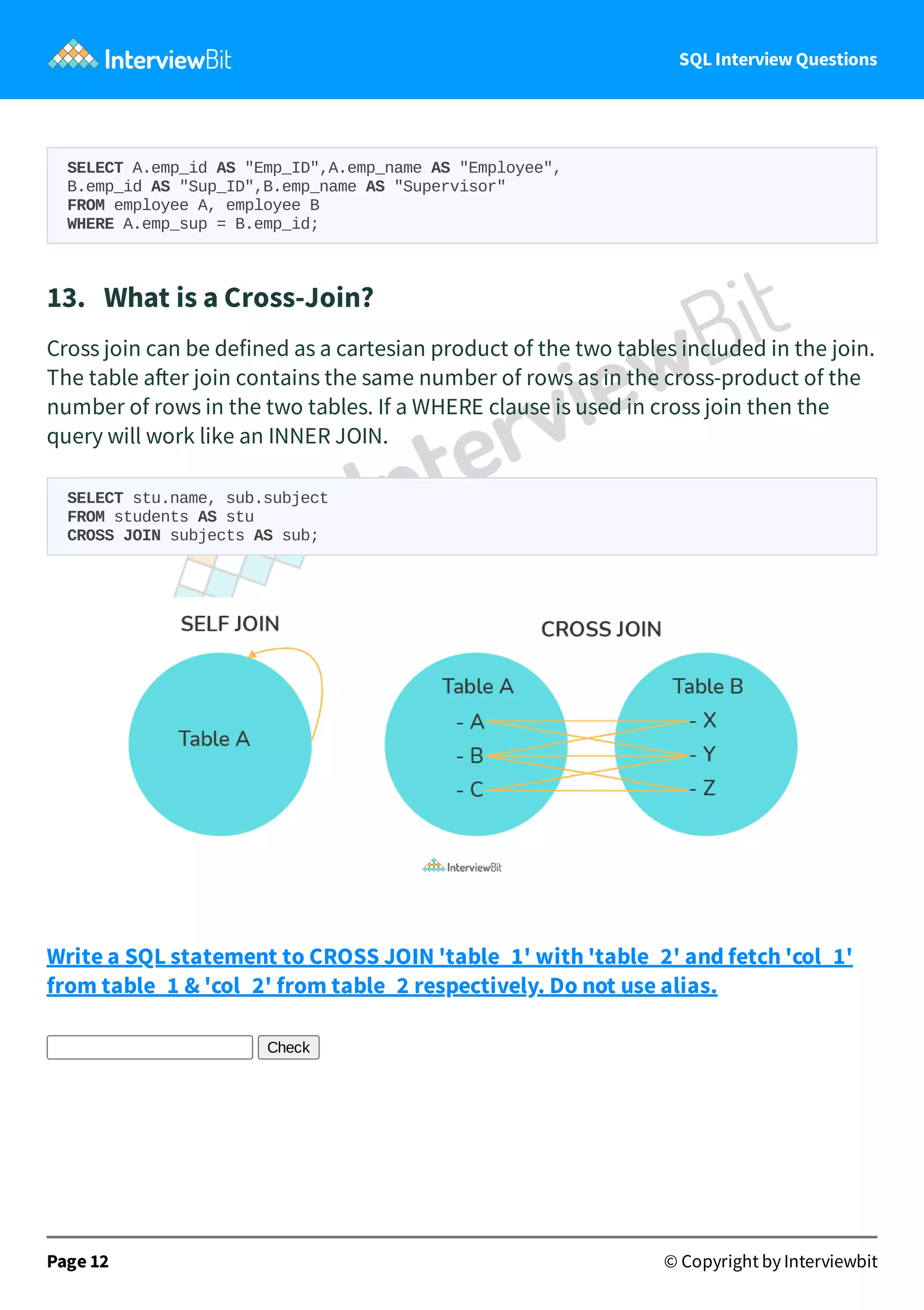 SQL Interview Questions - InterviewBit.pdf | Databases | Computer Software and Applications
