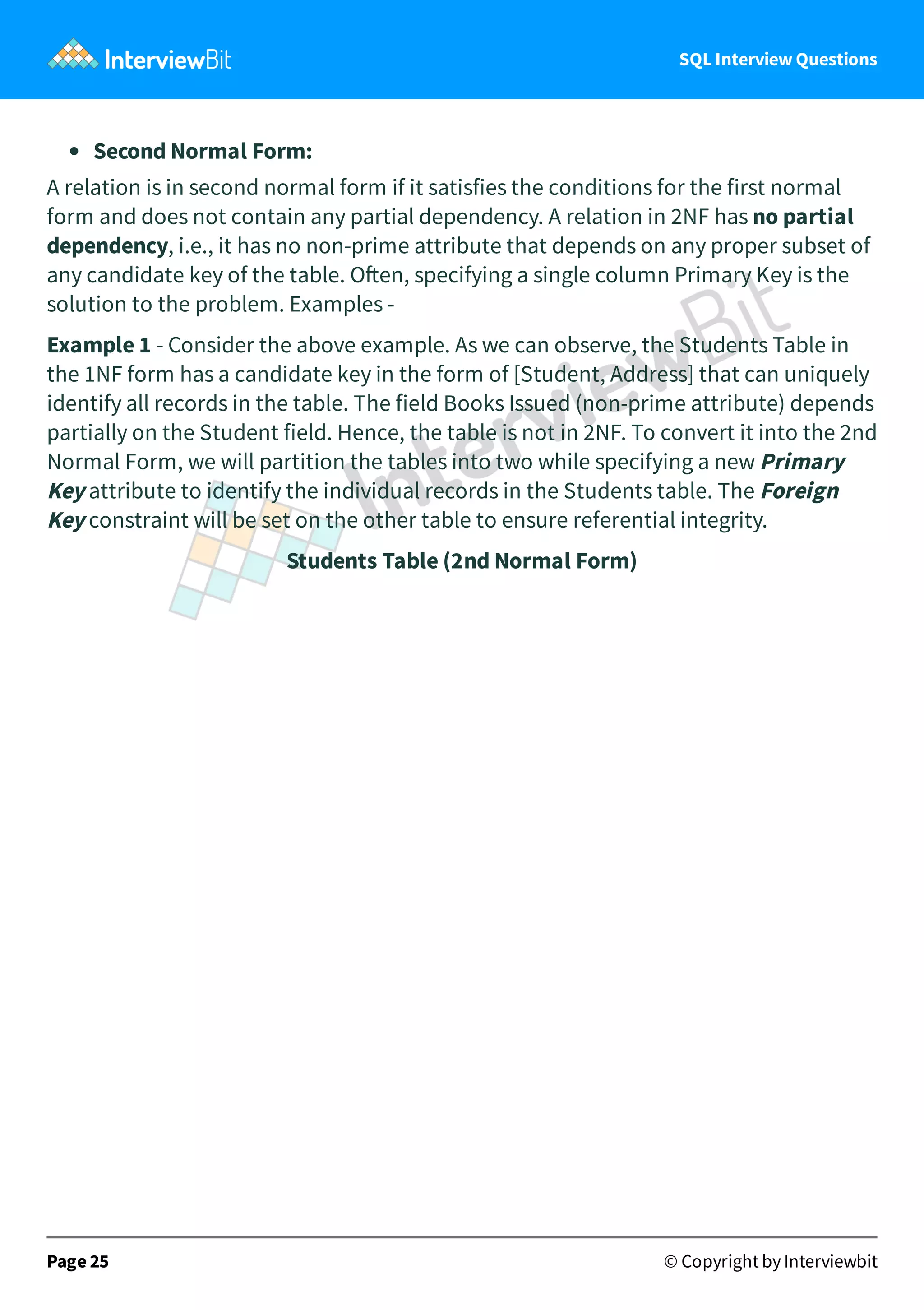 SQL Interview Questions - InterviewBit.pdf | Databases | Computer Software and Applications