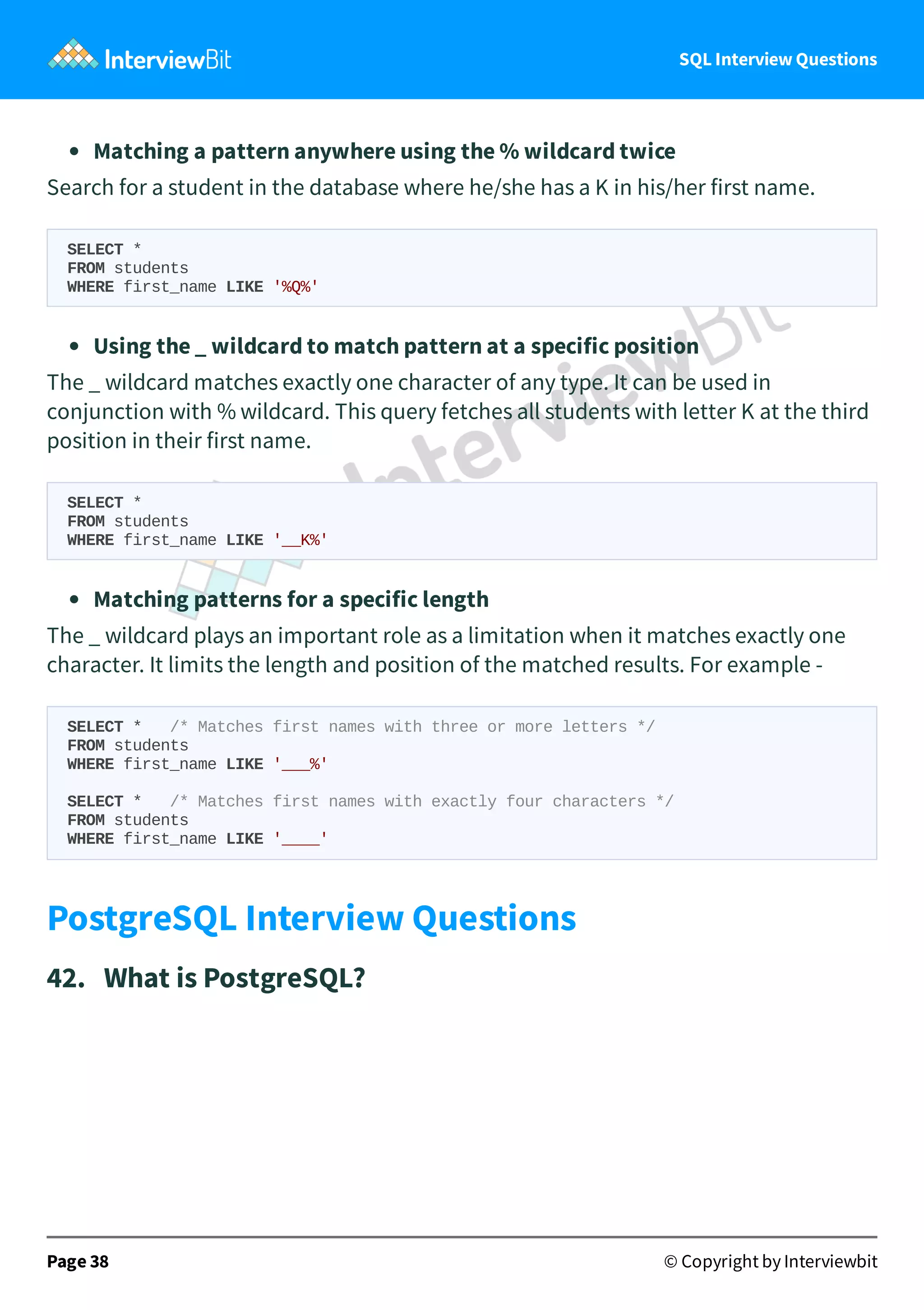 SQL Interview Questions - InterviewBit.pdf | Databases | Computer Software and Applications