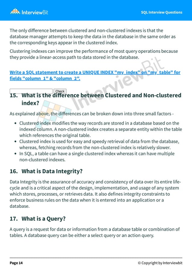 SQL Interview Questions - InterviewBit.pdf | Databases | Computer Software and Applications