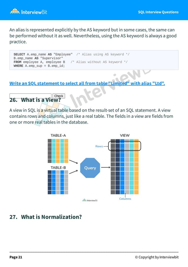 SQL Interview Questions - InterviewBit.pdf | Databases | Computer Software and Applications