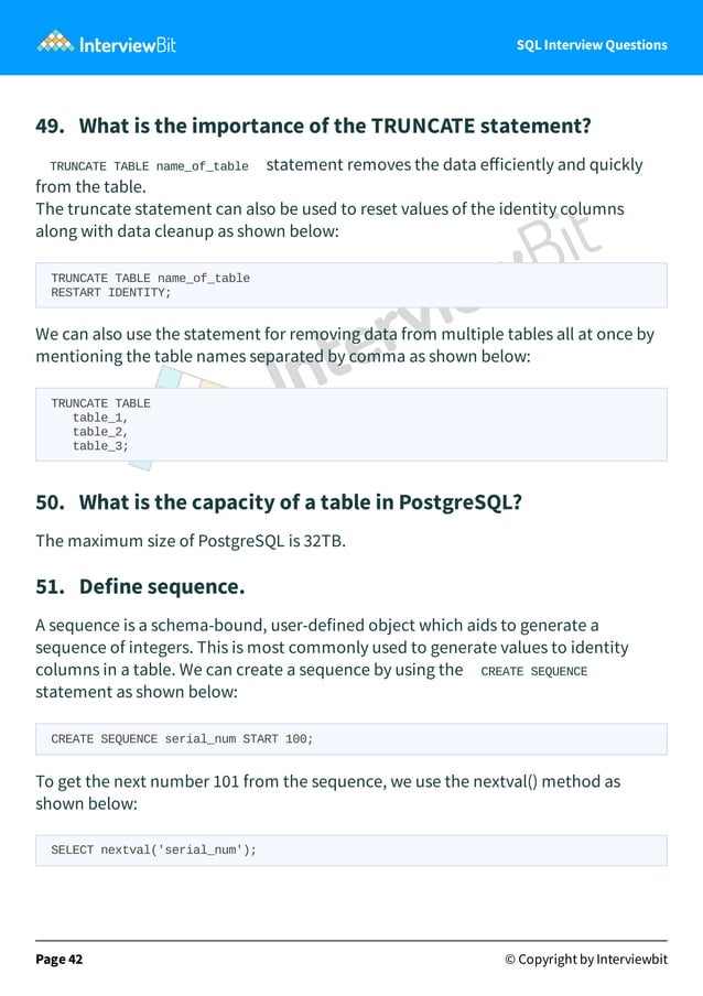 SQL Interview Questions - InterviewBit.pdf | Databases | Computer ...