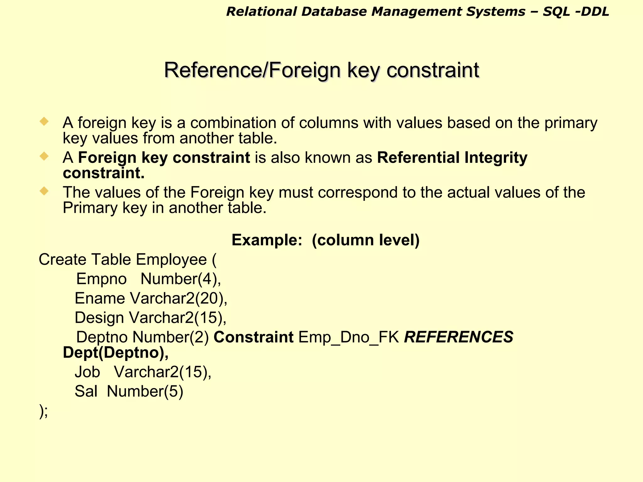 Sql intro & ddl 1 | PPT