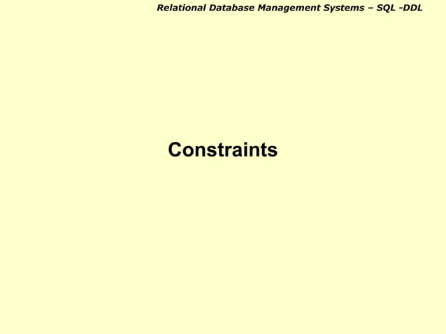 Sql intro & ddl 1 | PPT