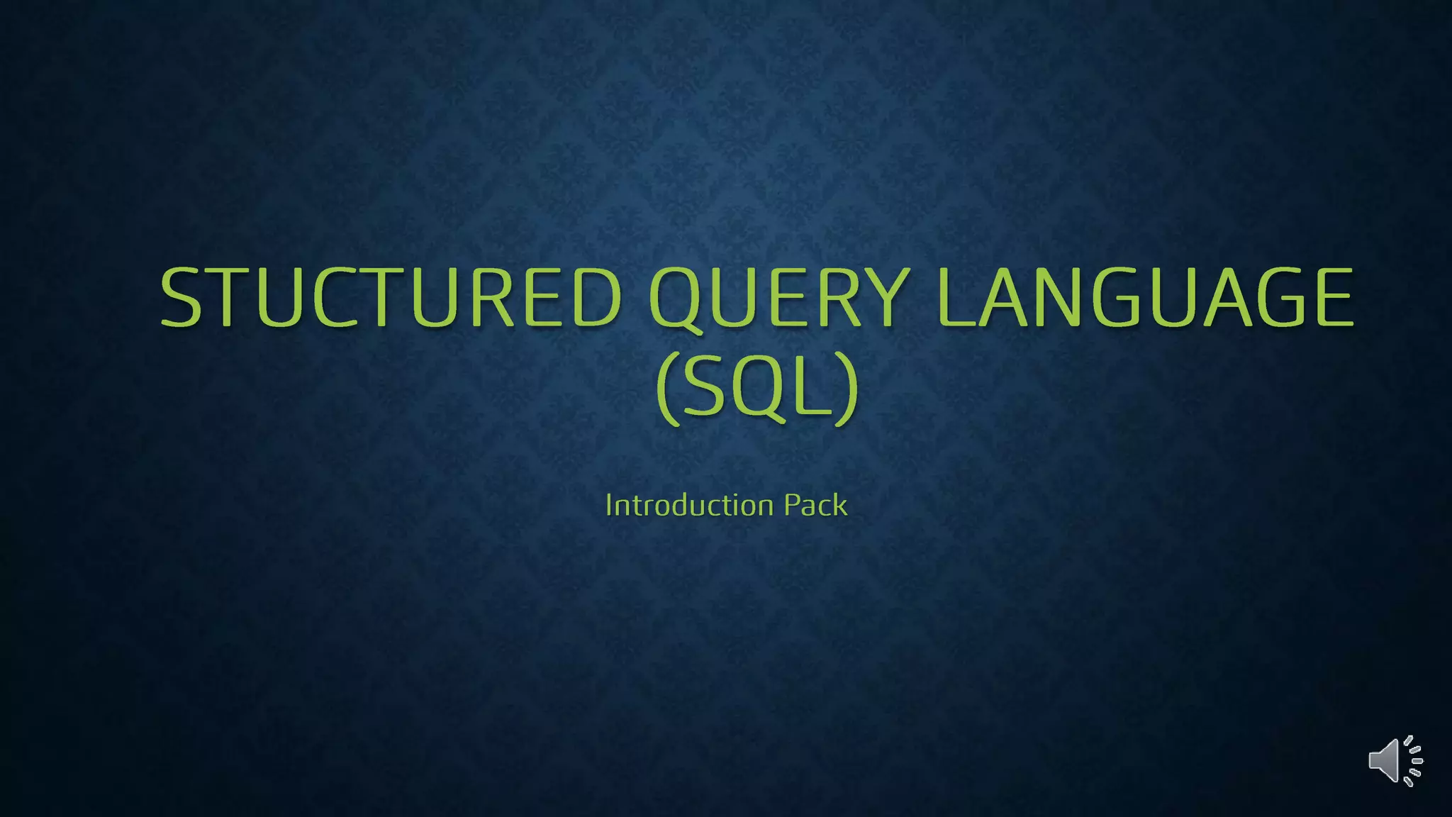 Sql Introduction Ppt