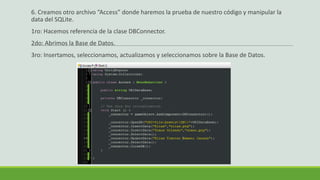 SQLite en Unity3D | PPTX