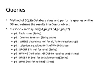 Sqlite | PPT