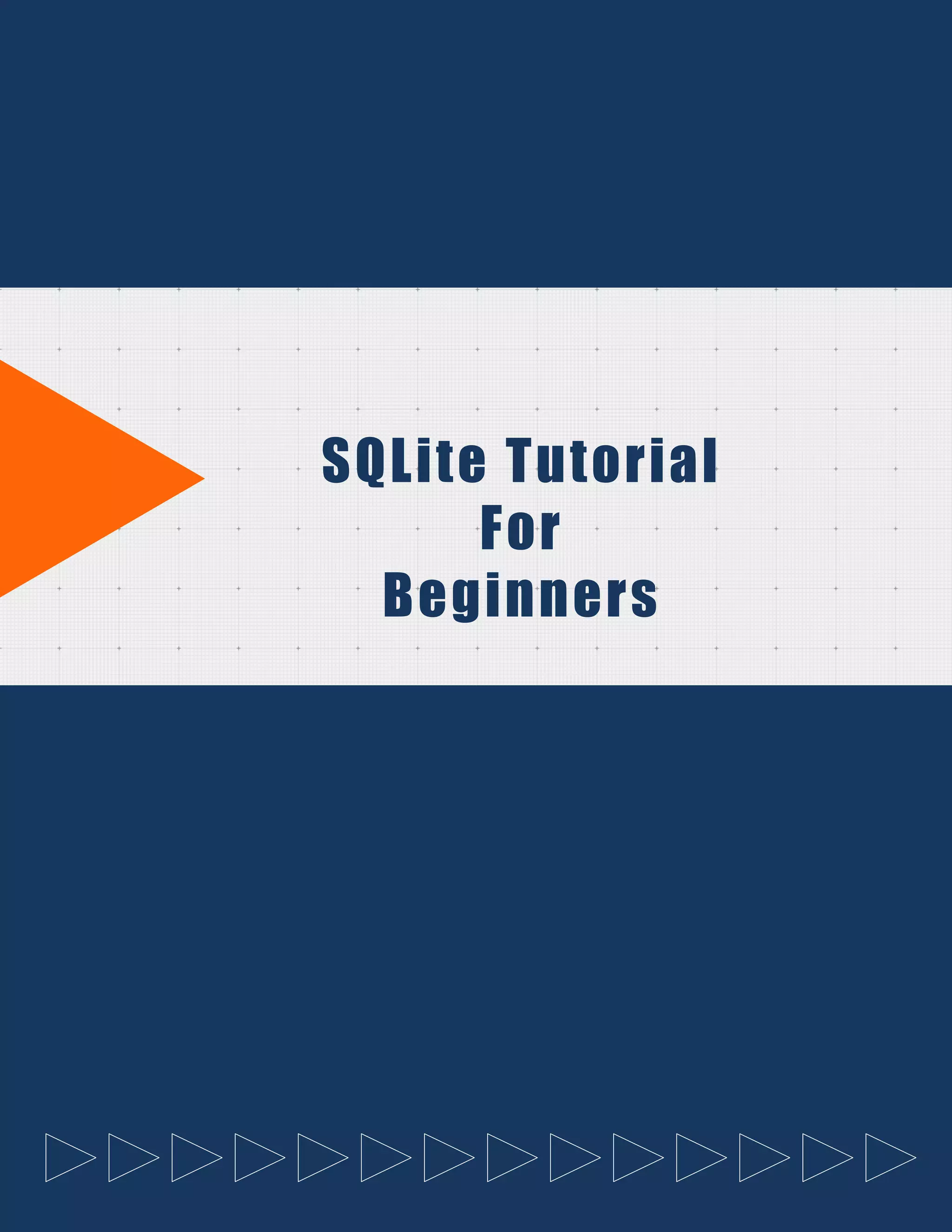 Sqlite Tutorial Pdf