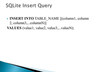 Sq lite | PPT