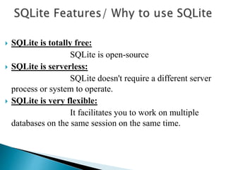 Sq lite | PPT