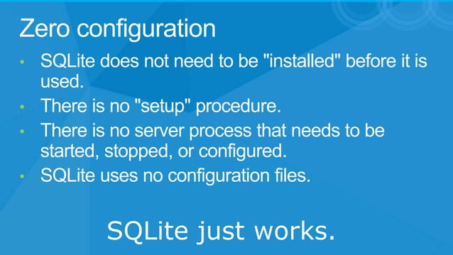 SQLite - Overview | PPTX