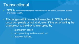 SQLite - Overview | PPTX