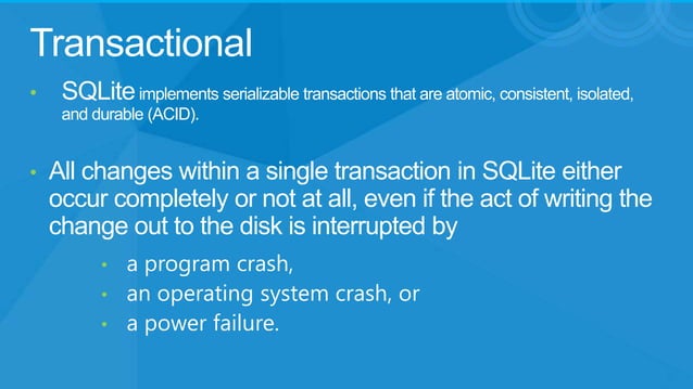 SQLite - Overview | PPTX
