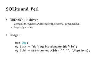 Sqlite virtual-tables written in Perl | PPT