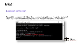 Sqlite3 databases | PPTX