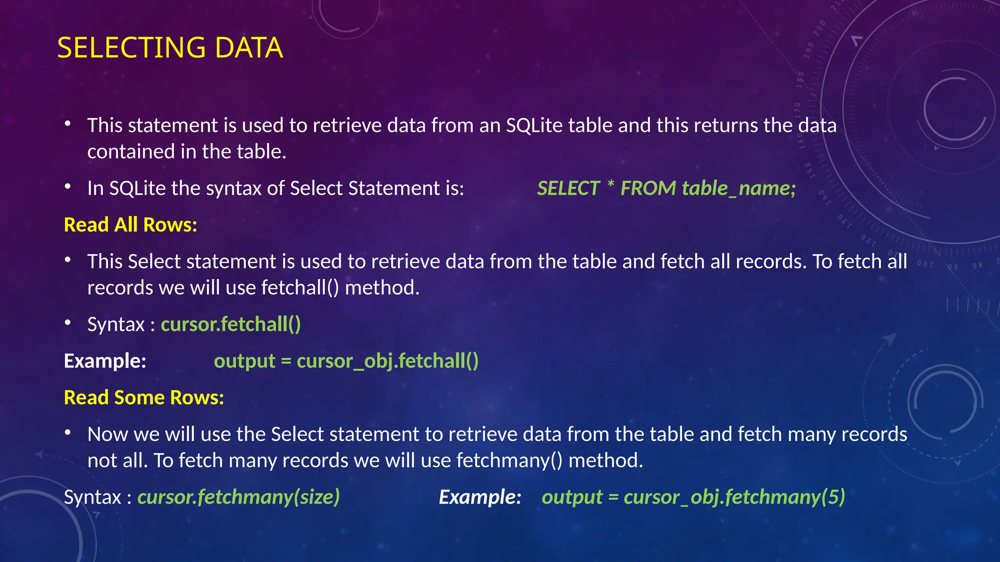 SQLite 3 chapter 4 BCA Notes Python NEP syllabus | PPTX