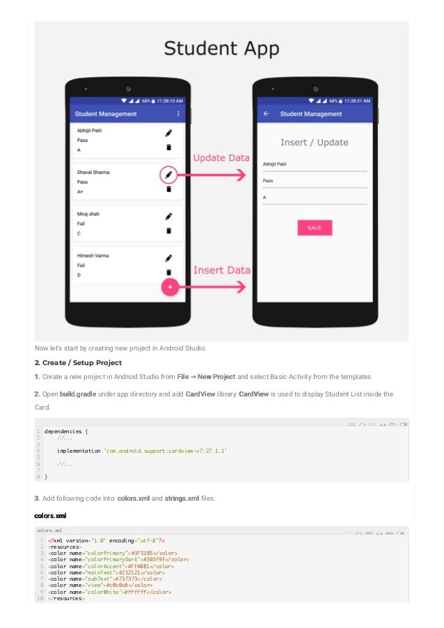 Sqlite Database Tutorial In Android