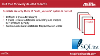 SQLite forensics - Free Lists, unallocated space, carving | PPT