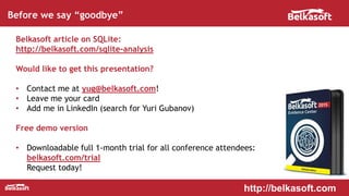 SQLite forensics - Free Lists, unallocated space, carving | PPT