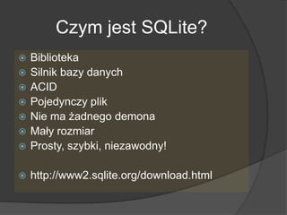 SQLite i ADO.NET