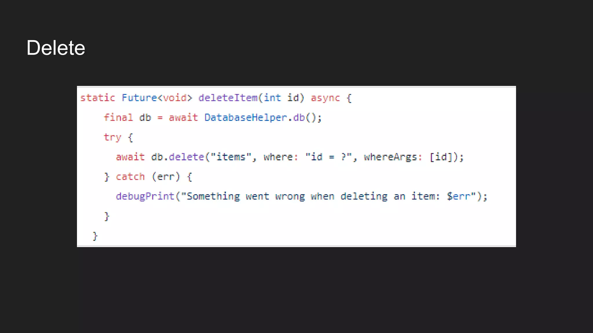 Sqlite In Flutter Pptx