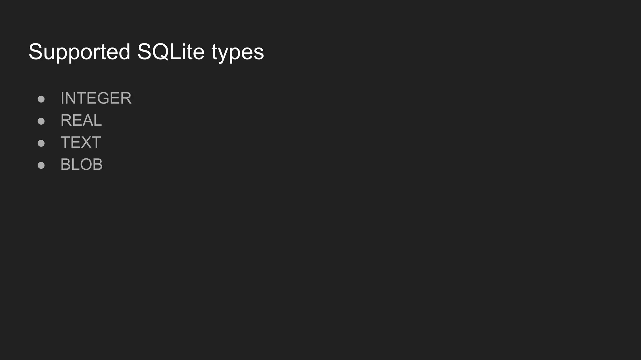 Sqlite In Flutterpptx Databases Computer Software And Applications