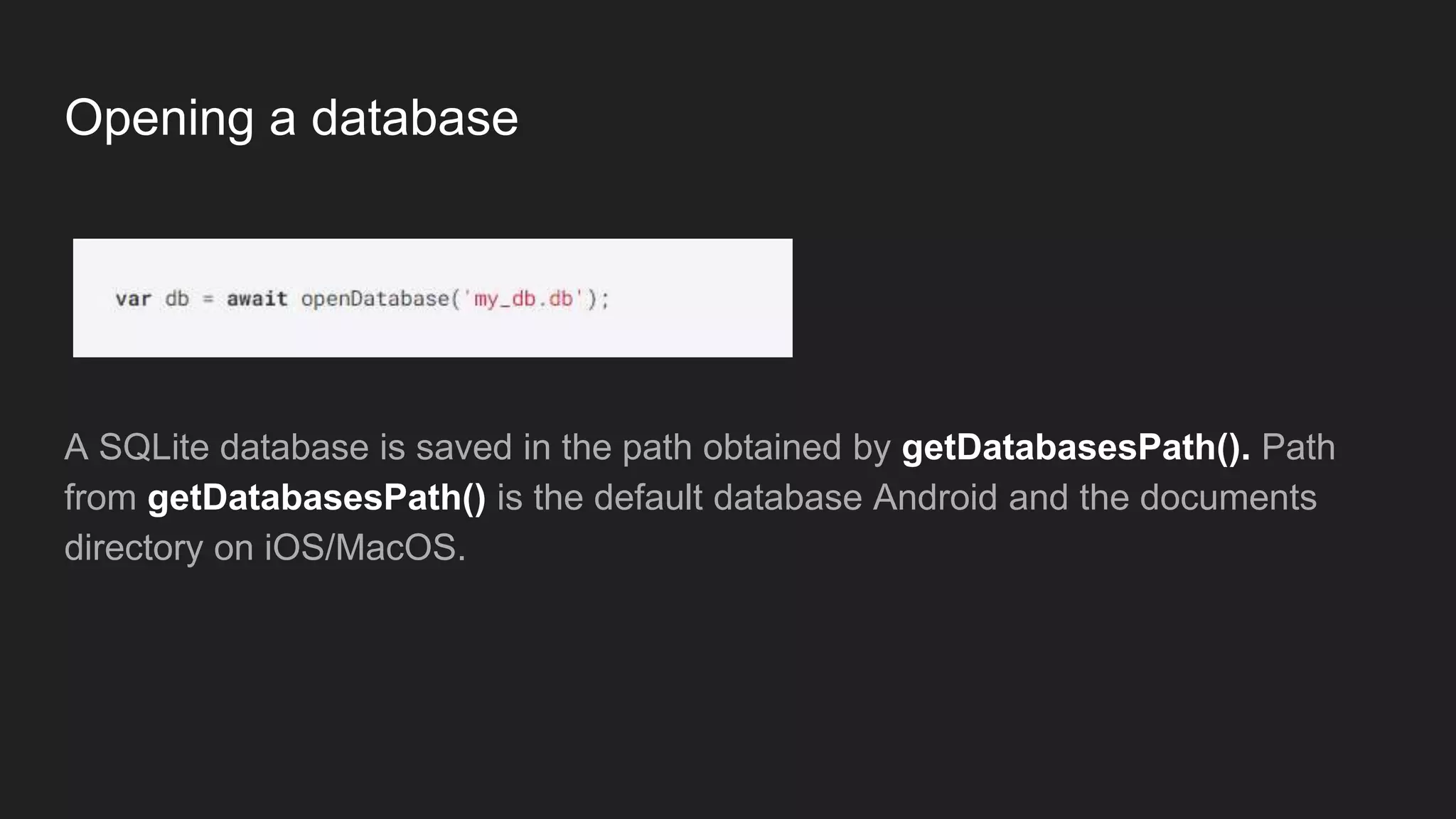 Sqlite In Flutterpptx