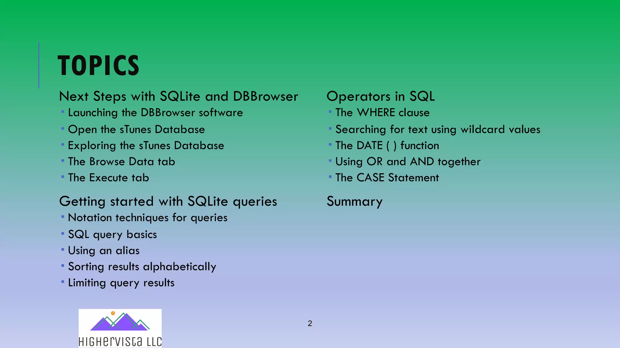 Sq lite module6 | PDF