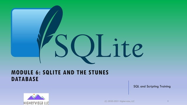 Sq lite module6 | PPT