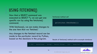Sq lite module9 | PDF